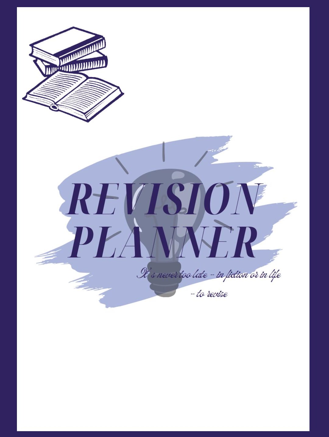 Digital Revision Planner, Exam Study Schedule, Weekly & Daily Revision ...
