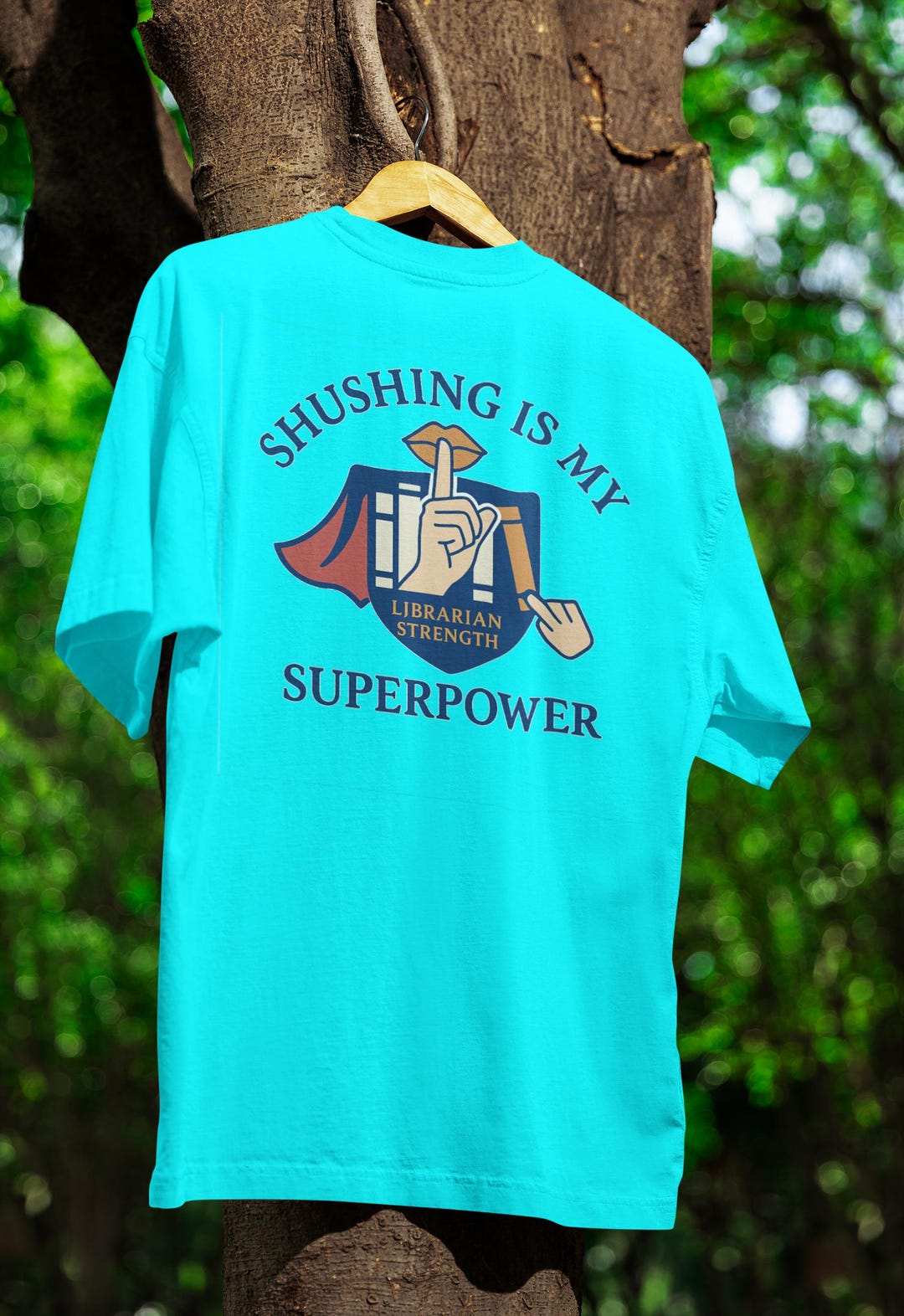 Librarian T-shirt - Shushing is My Superpower - Funny Library Humor ...