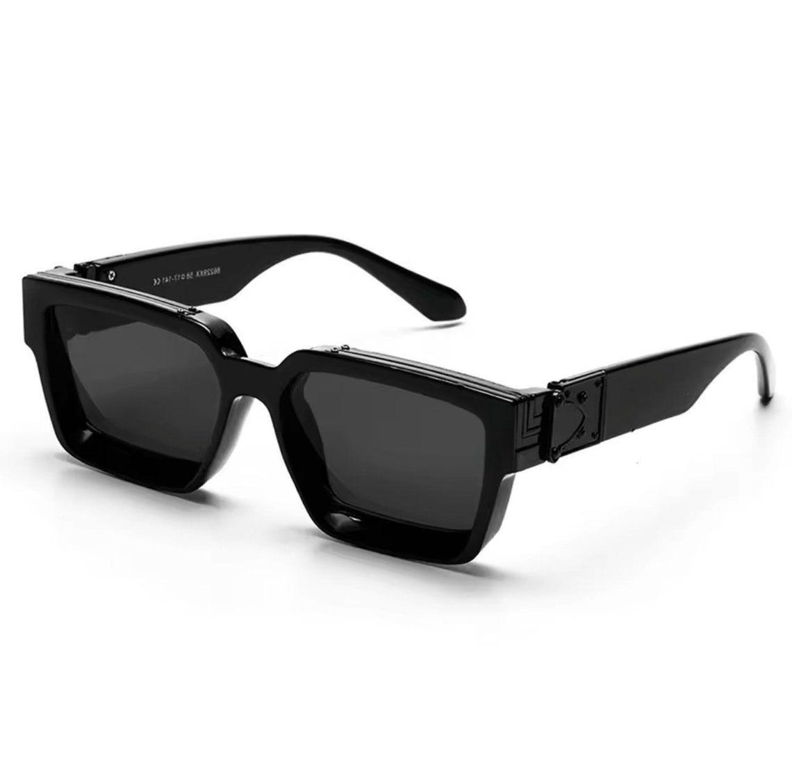 Retro Black Millionaire Shades Luxury Sunglasses 2024 for Men Designer ...