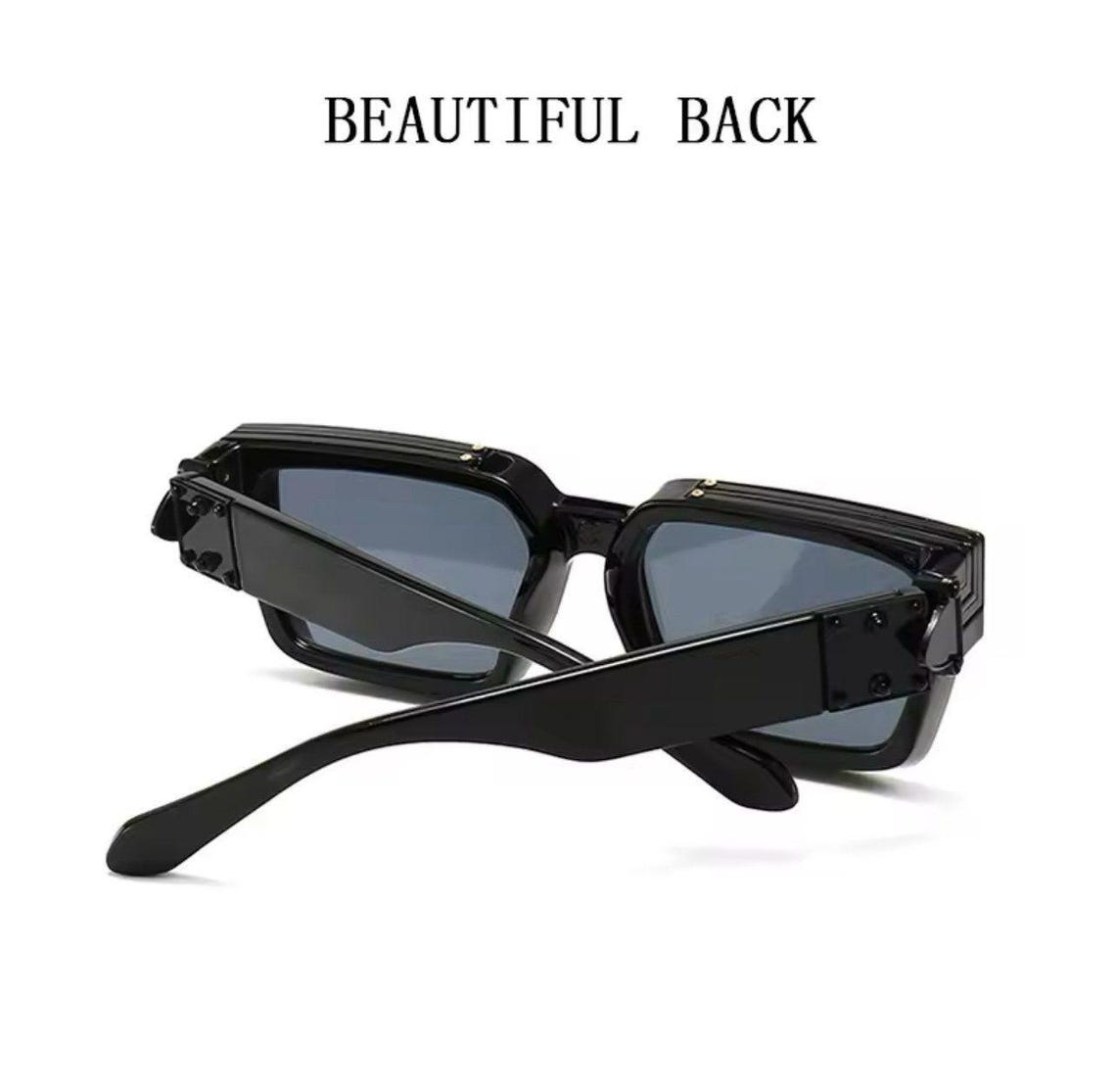 Retro Black Millionaire Shades Luxury Sunglasses 2024 for Men Designer ...