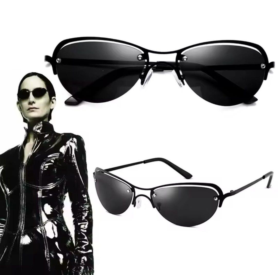 Movie the Matrix Trinity Cosplay Glasses Unisex Eyewear Frameless ...