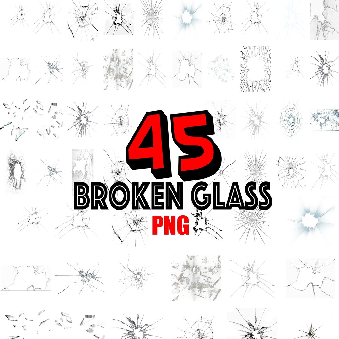 Broken Glass PNG Bundle - Digital Files for Crafts & DIY Projects ...