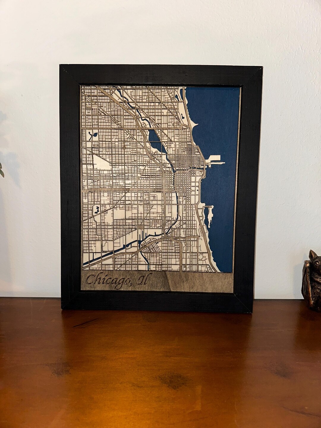 Custom City Map Any City in the World Personalized Laser Cut Wood Map ...