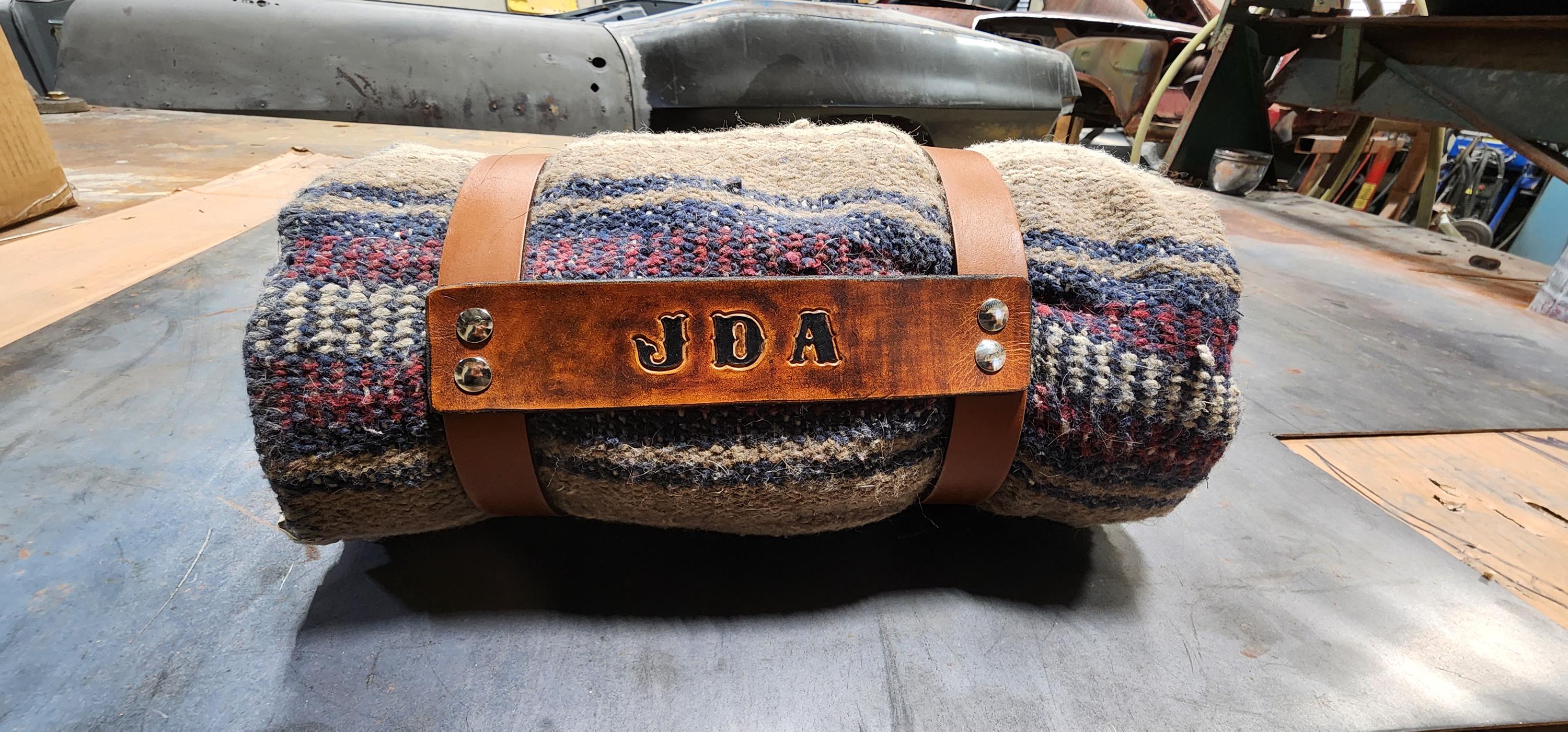 Motorcycle Leather Blanket Roll - Etsy