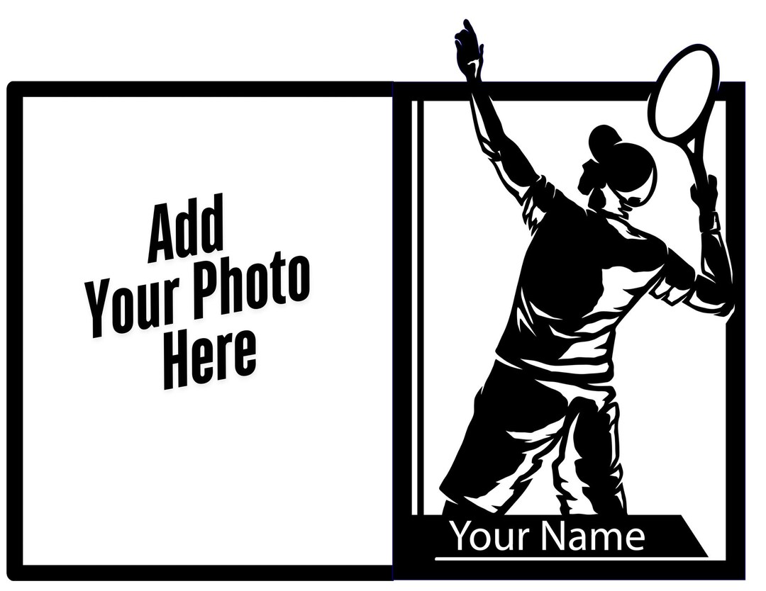 Tennis Male Personalized Photo Frame (2M) - Etsy