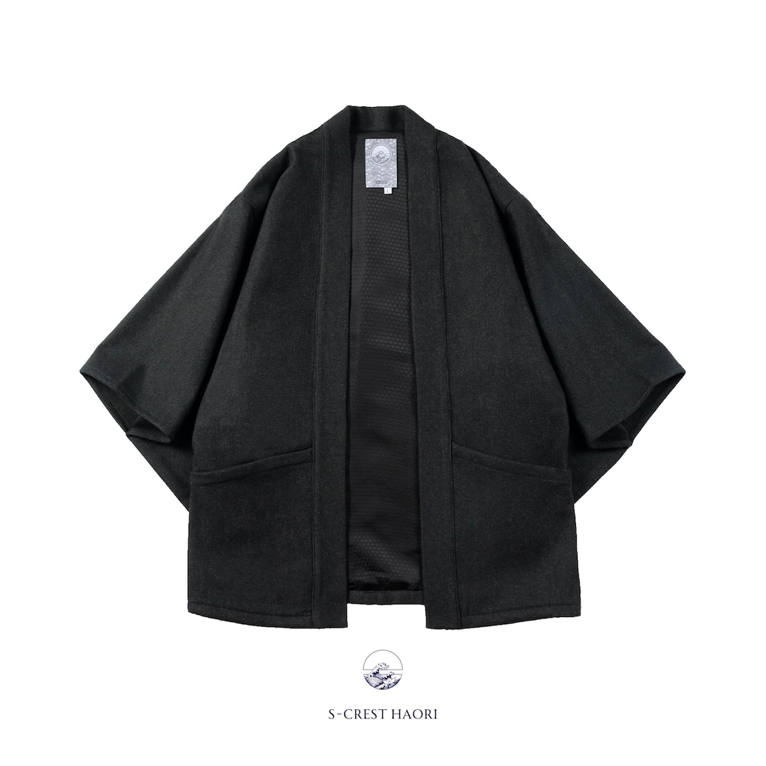 Original Design Winter Haori Kimono Jacket for Men, Handmade Noragi ...