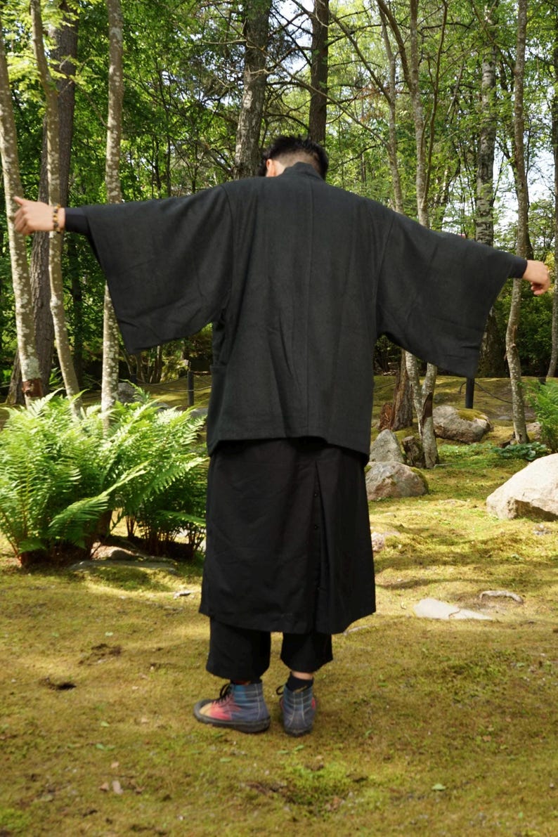 Original Design Winter Haori Kimono Jacket for Men, Handmade Noragi ...