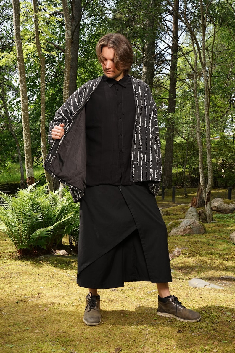 HIBI | Chaqueta kimono haori de diseño original para hombre, abrigo ...