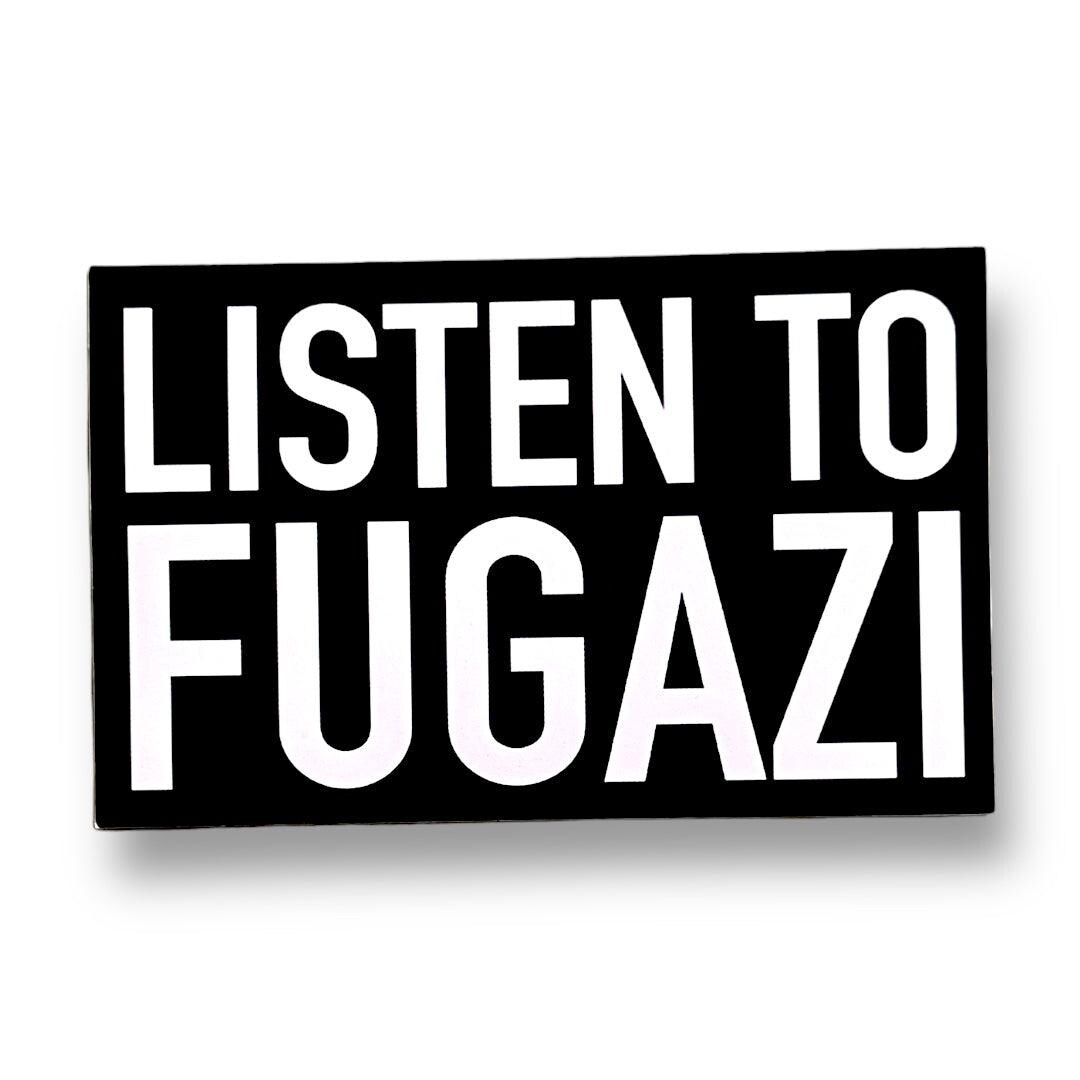 Listen to Fugazi - Sticker - Etsy