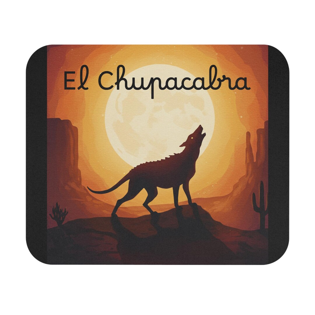 El Chupacabra Mouse Pad: Cryptid Desk Accessory - Etsy