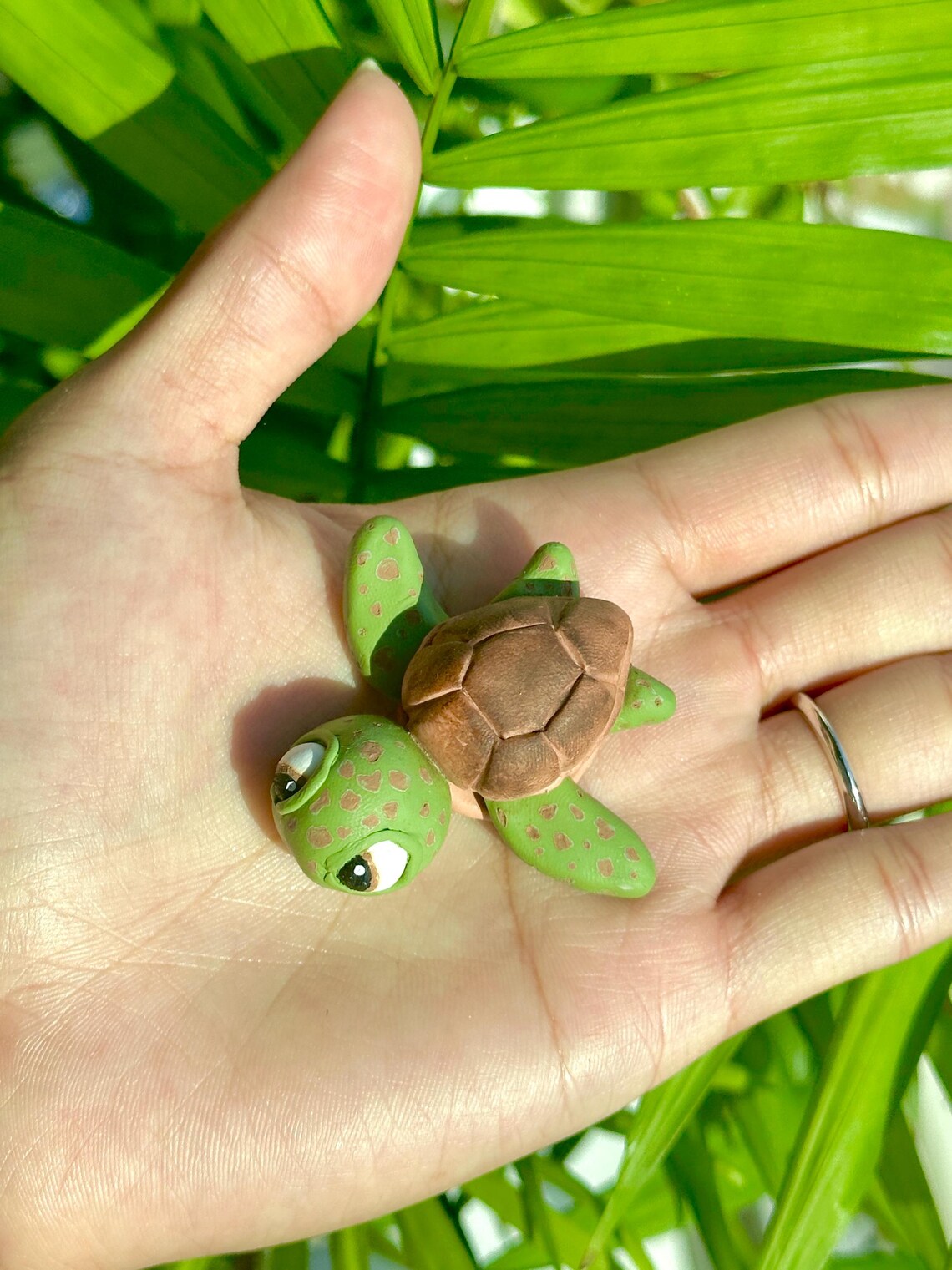 Sea Turtle Mini Clay Figurine | Movie Character | Polymer Clay | Cute ...