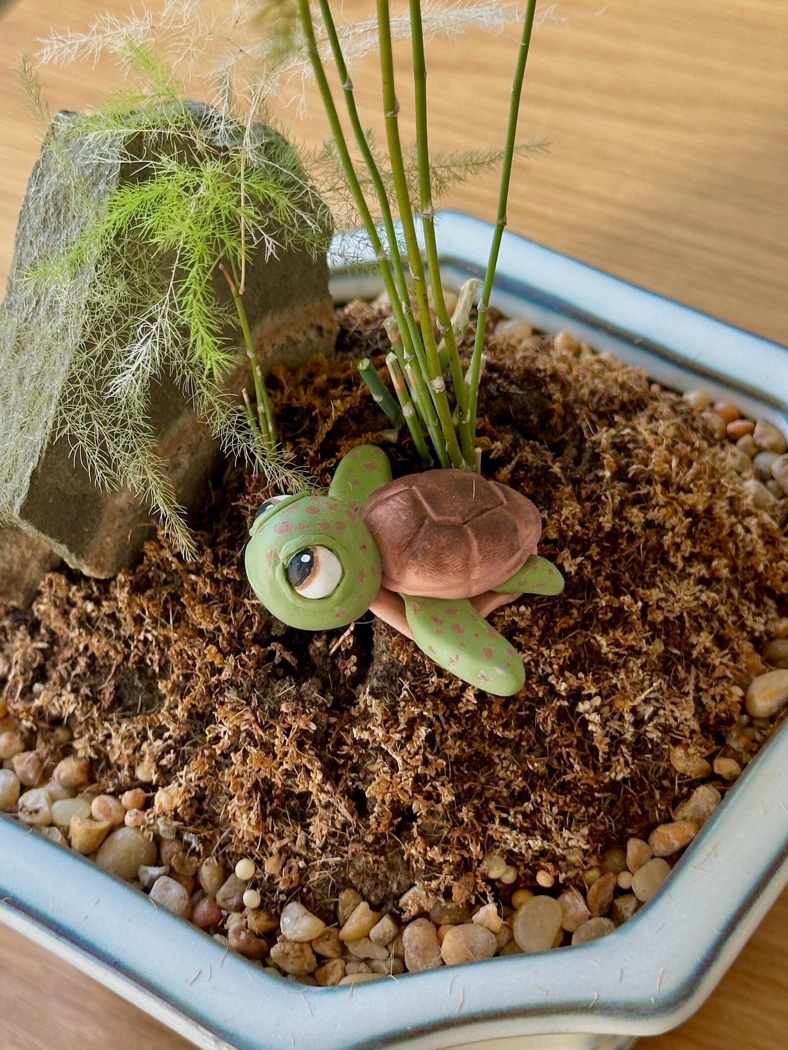 Sea Turtle Mini Clay Figurine | Movie Character | Polymer Clay | Cute ...