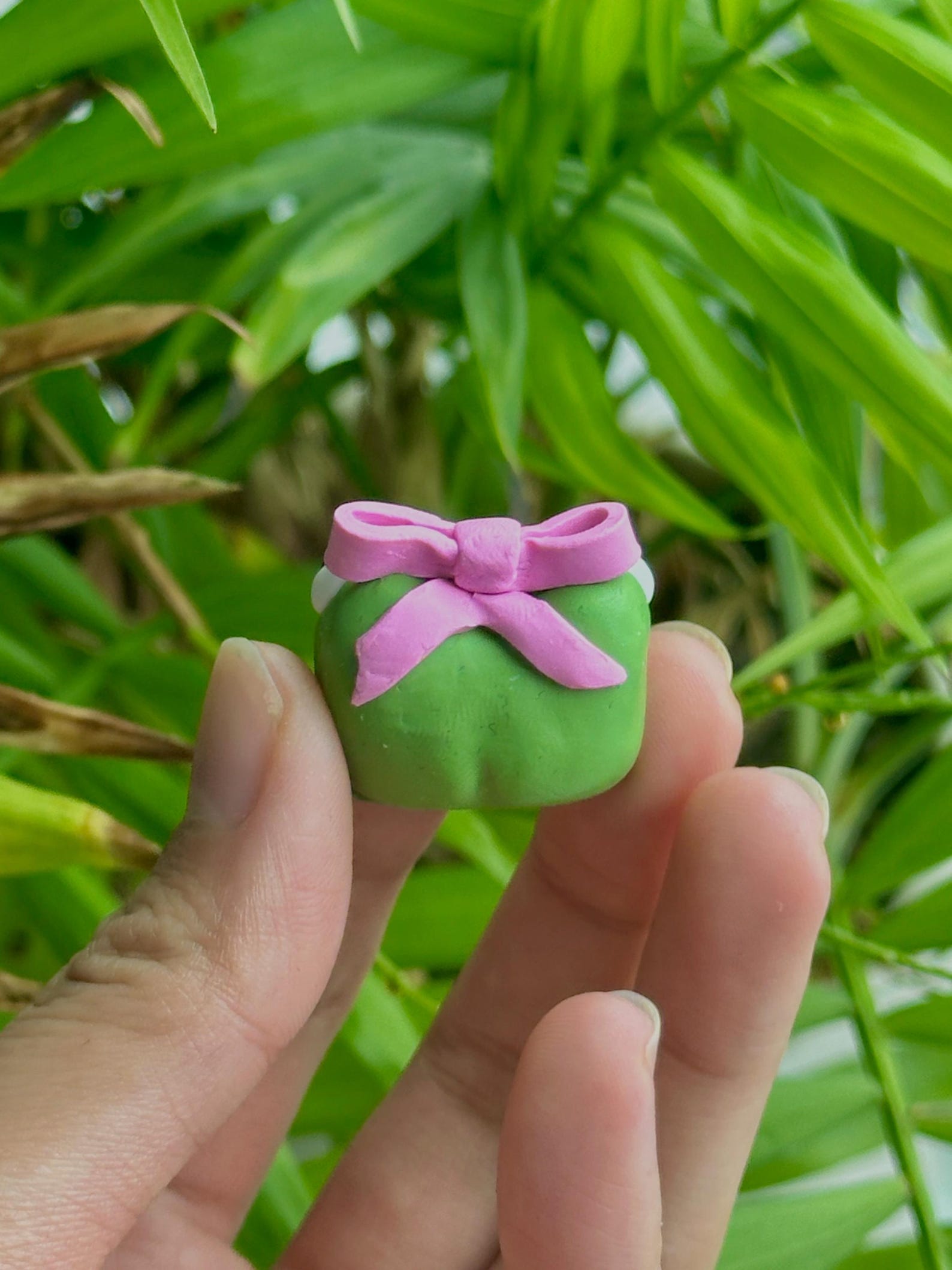 Coquette Pink Baby Girly Frog Figurine | Desk Friend | Handmade Gift ...