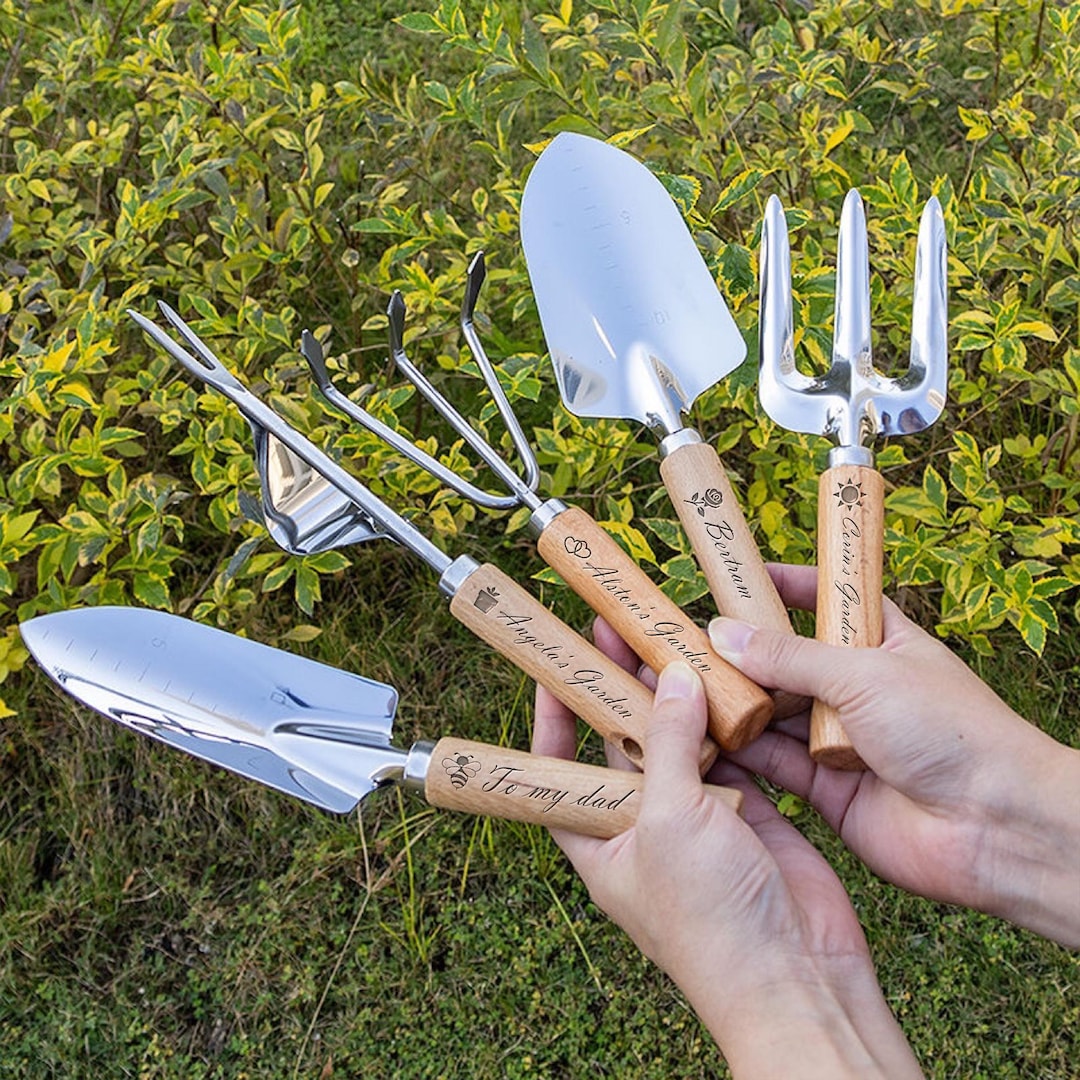 Personalized Garden Tools Engraved Gardening Fathers Day Gift Set Hand ...