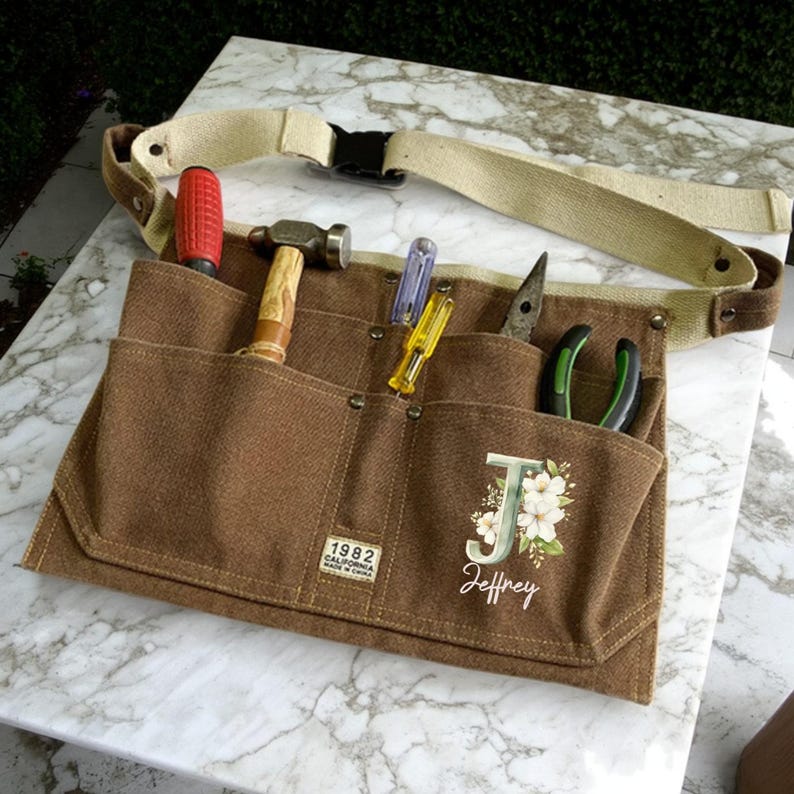 Personalization Heavy-duty Tool Belt, Adjustable Pouch Apron for ...