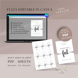 Signage for Slippers at Wedding, Bundle Customizable Flip Flop Tags ...