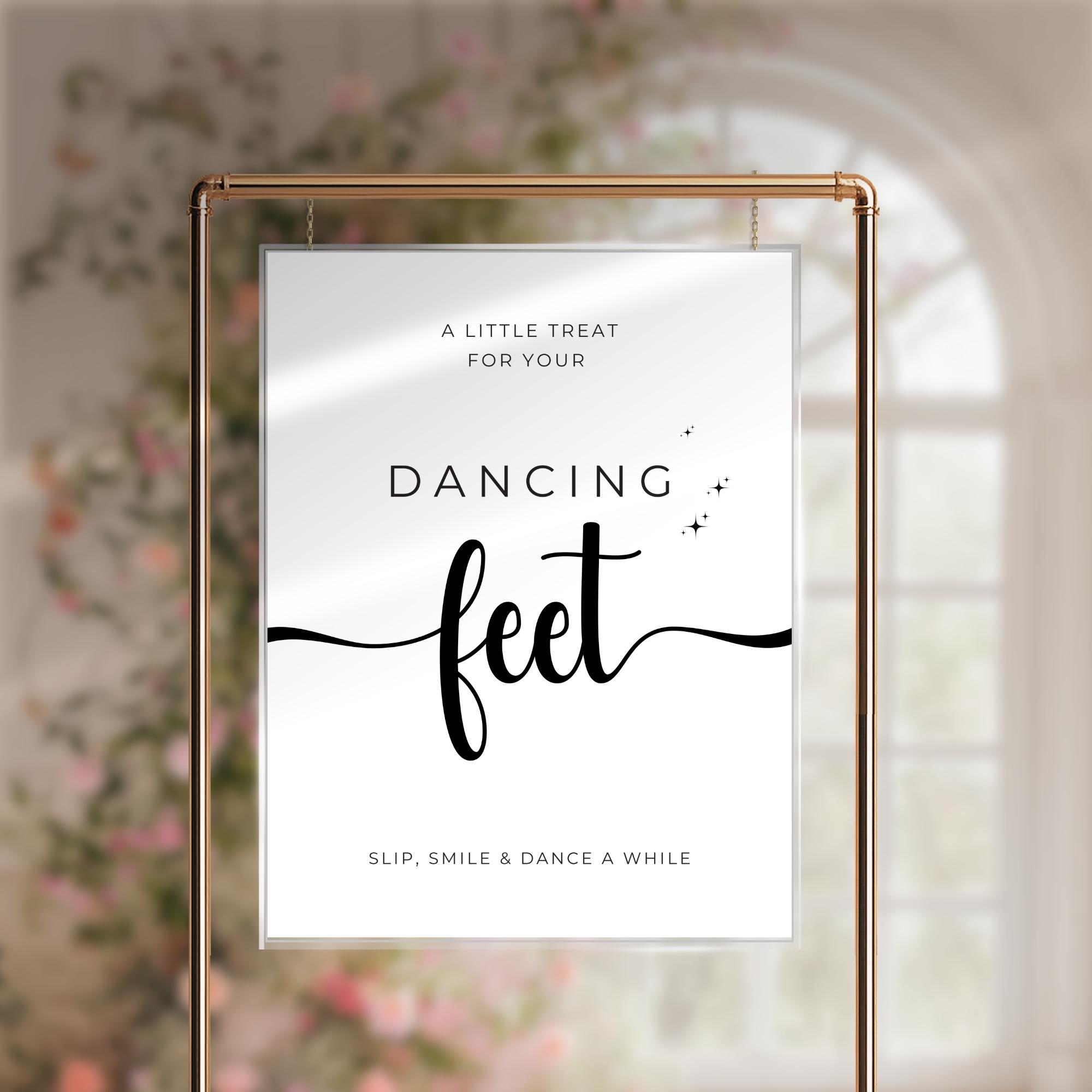 Signage for Slippers at Wedding, Bundle Customizable Flip Flop Tags ...