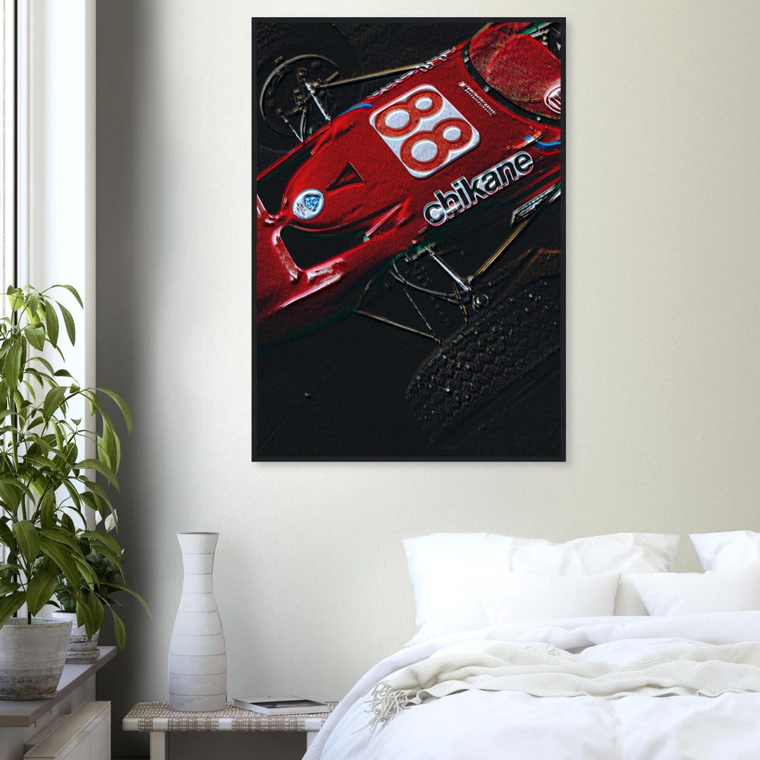 Vintage Red Racing Car Poster Perfect Wall Decor for Motorsport Fans ...