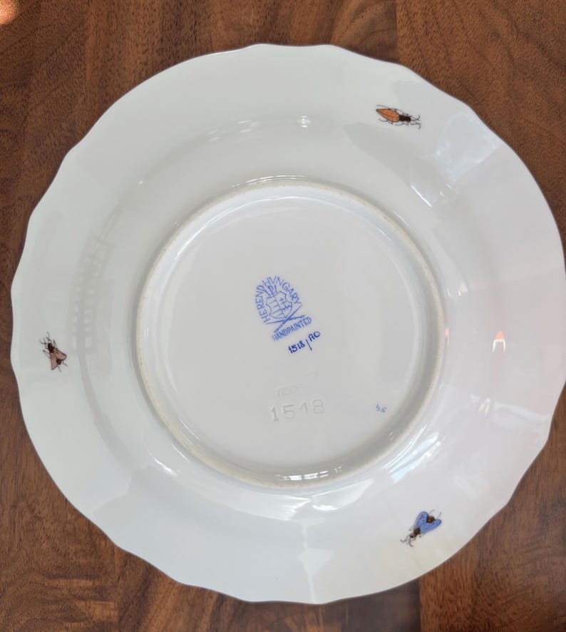 1518 Herend Hvngary Rothschild Bird Plate Woven Porceclain - Etsy