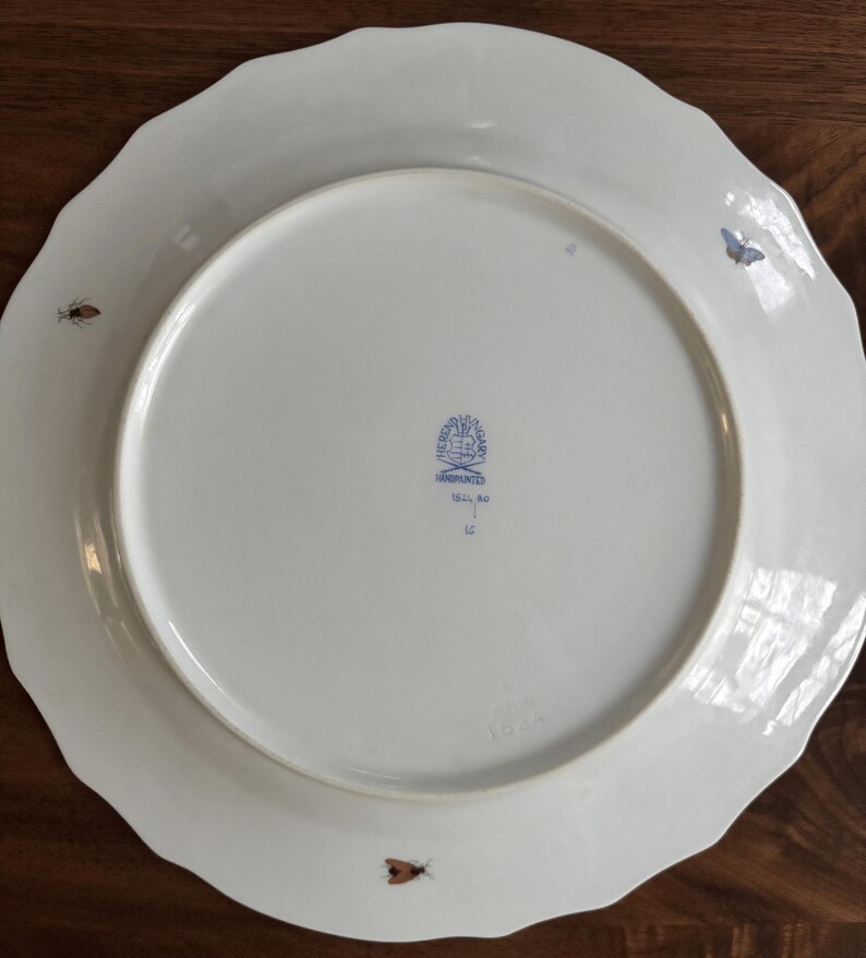 1524 Herend Hvngary Rothschild Bird Woven Porcelain Plate - Etsy