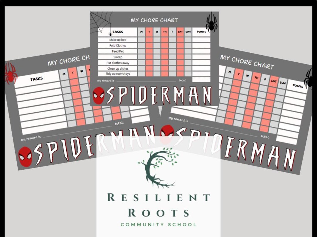 Chore Chart | Spiderman Bundle - Etsy