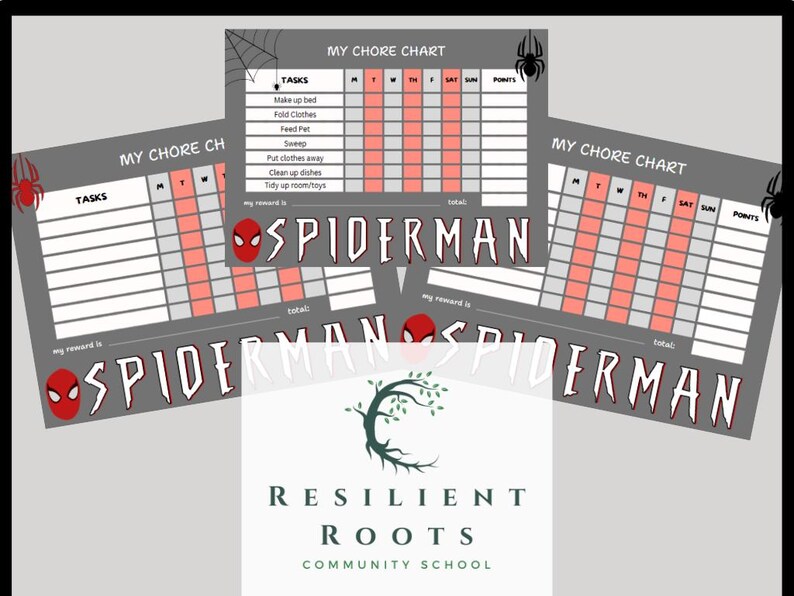 Chore Chart | Spiderman Bundle - Etsy