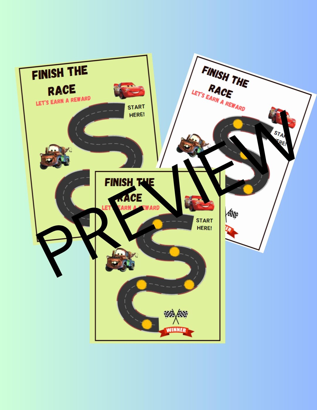 Cars-themed Interactive Token Board | Reward Chart | Printable Therapy ...