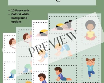 Yoga Poses Morning Bin | Printable Calm Down Corner Activity | Movement ...