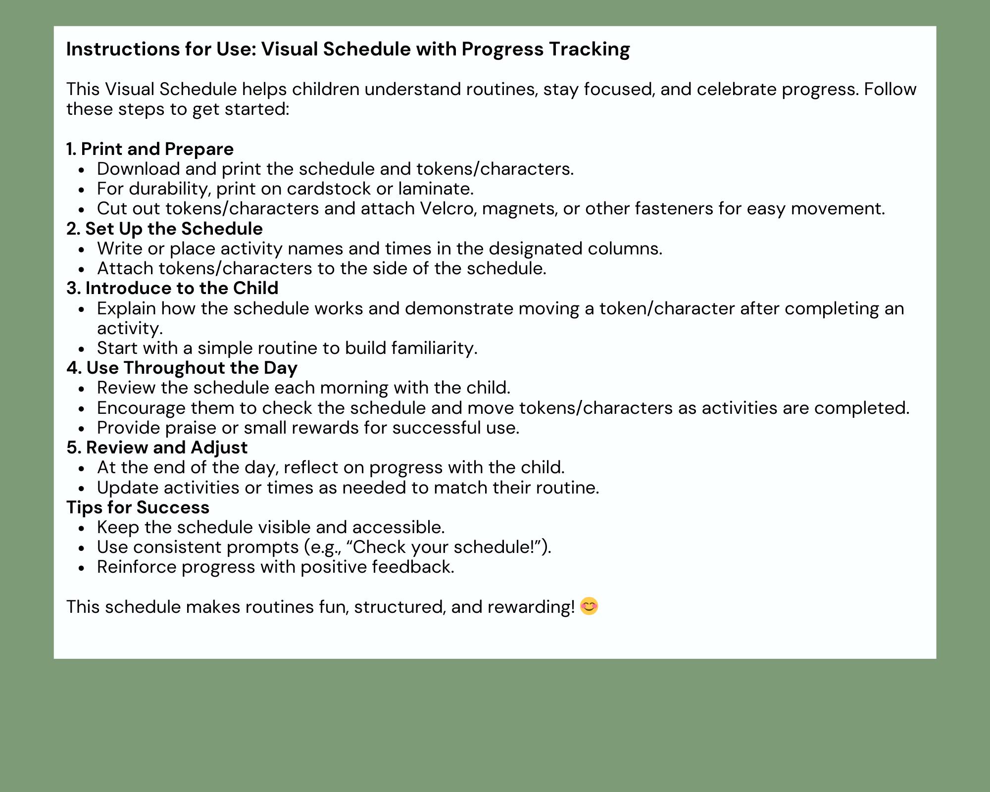 Dinosaur Visual Schedule | Printable Daily Routine Planner | Autism ...