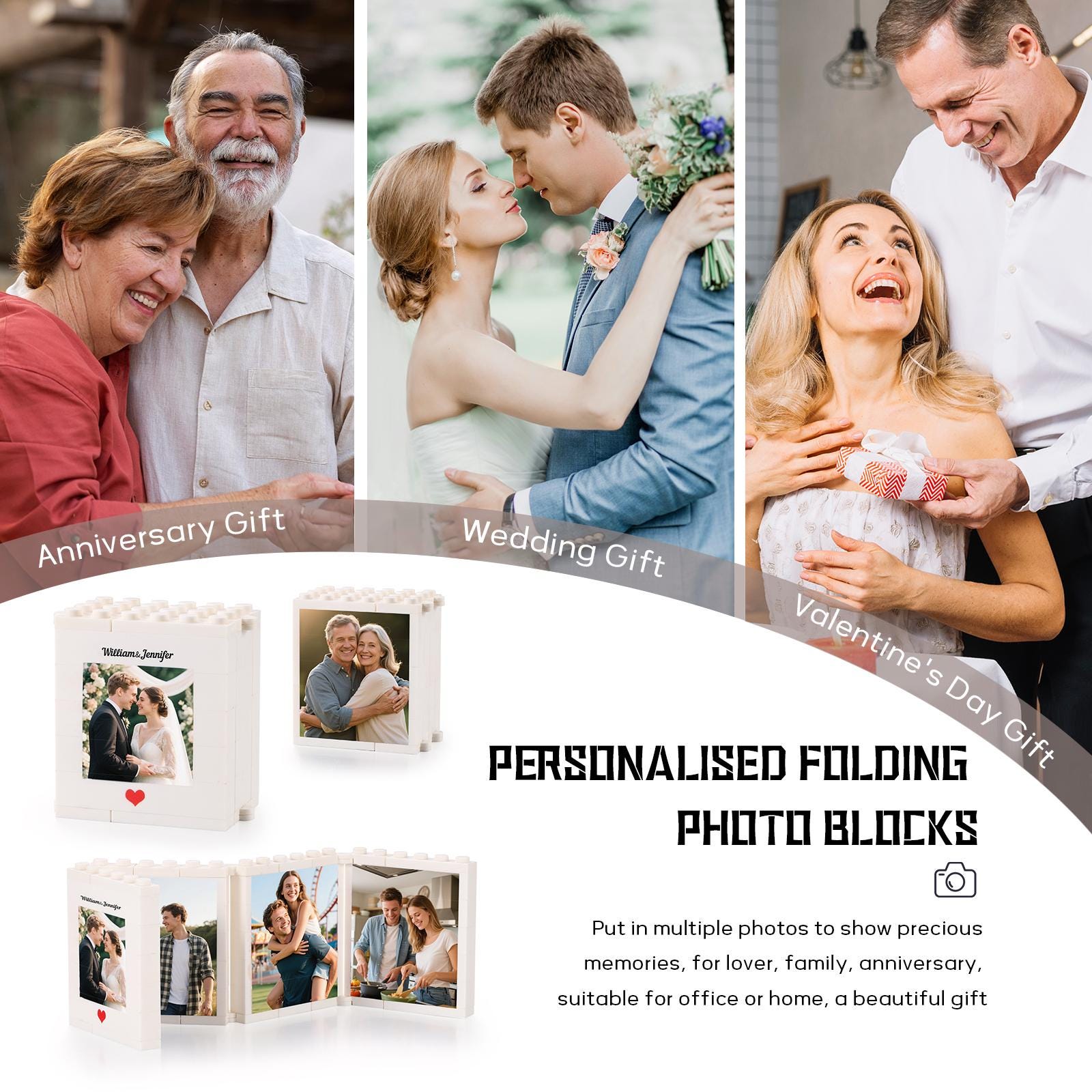 Personalized Folding Building Block Photo Block,custom Photo Album Gift ...