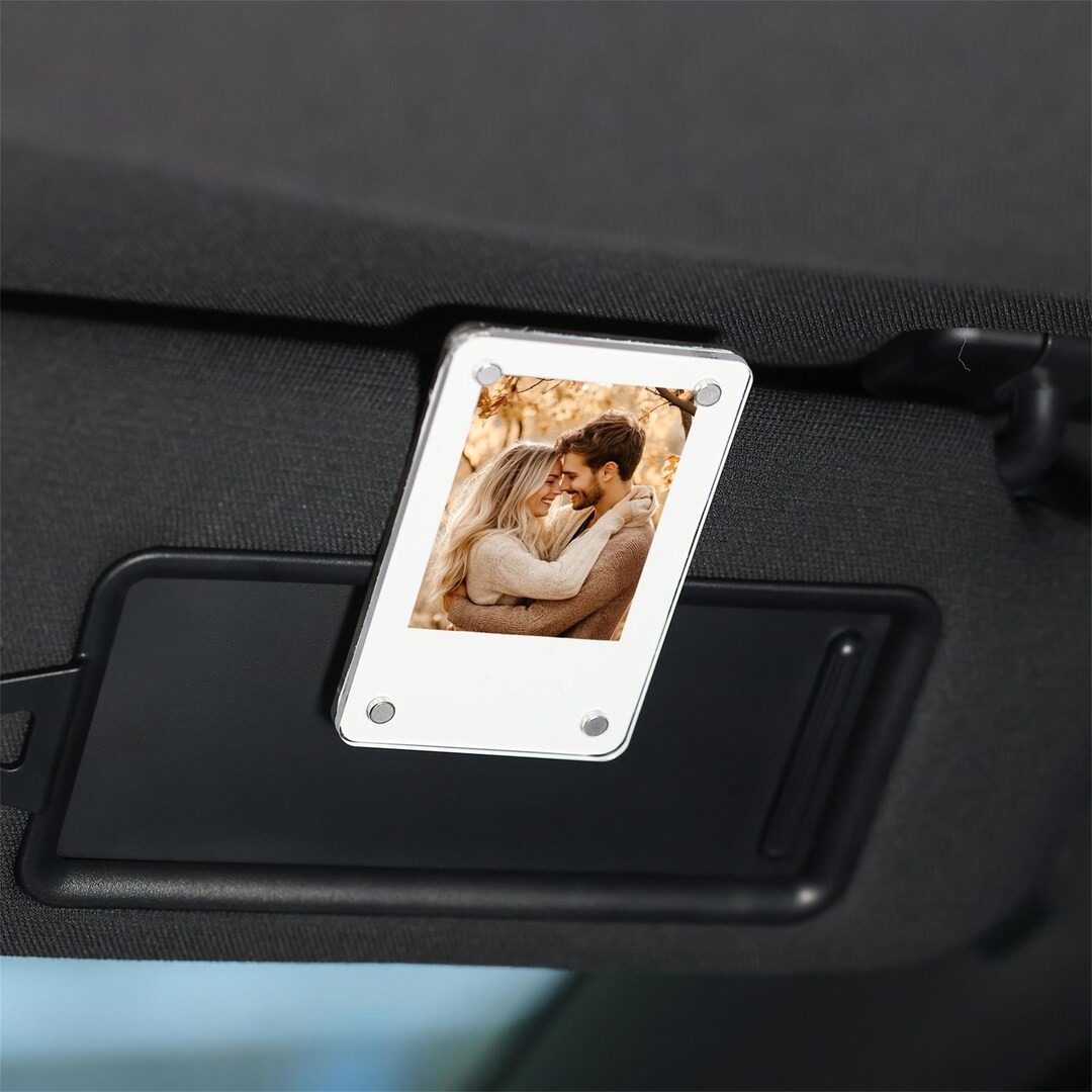Personalized Photo Car Visor Clip, Custom Sun Visor Decoration for Car ...