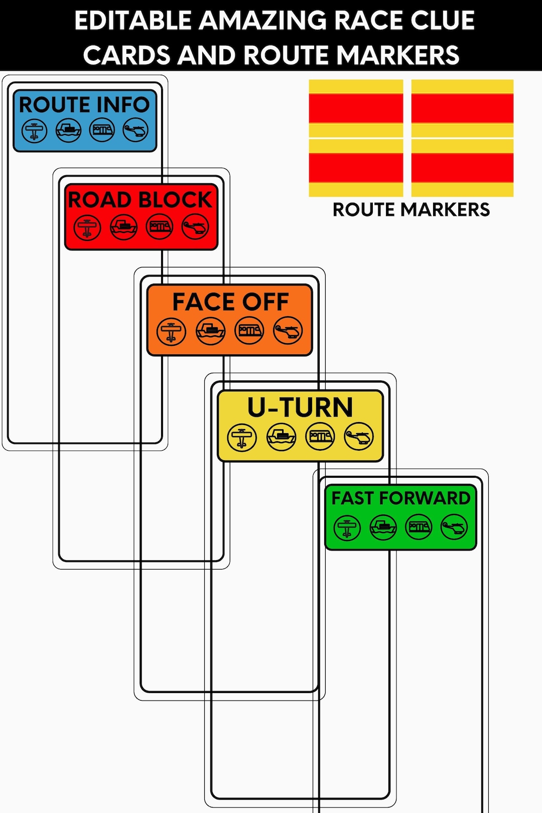 Amazing Race Printable Party Pack - Etsy