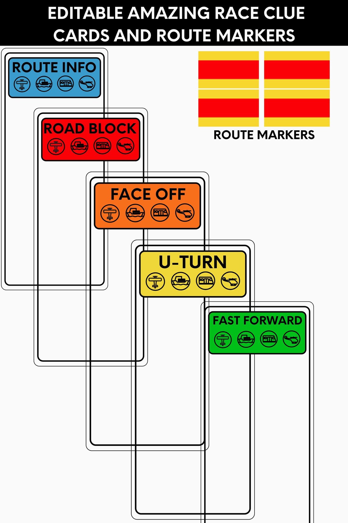 Amazing Race Printable Party Pack - Etsy