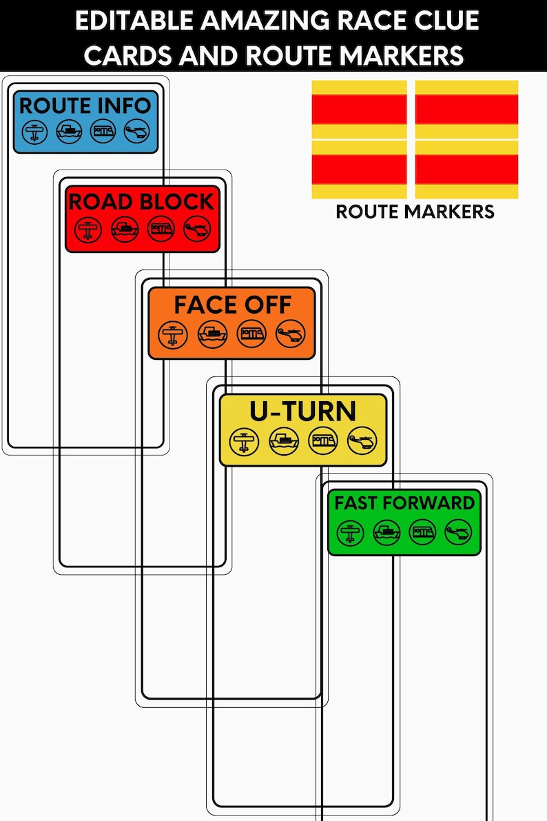 Amazing Race Printable Party Pack - Etsy