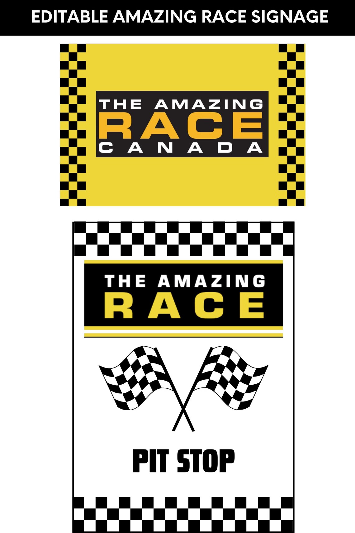 Amazing Race Printable Party Pack - Etsy