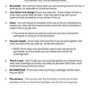 Amazing Race Printable Party Pack - Etsy