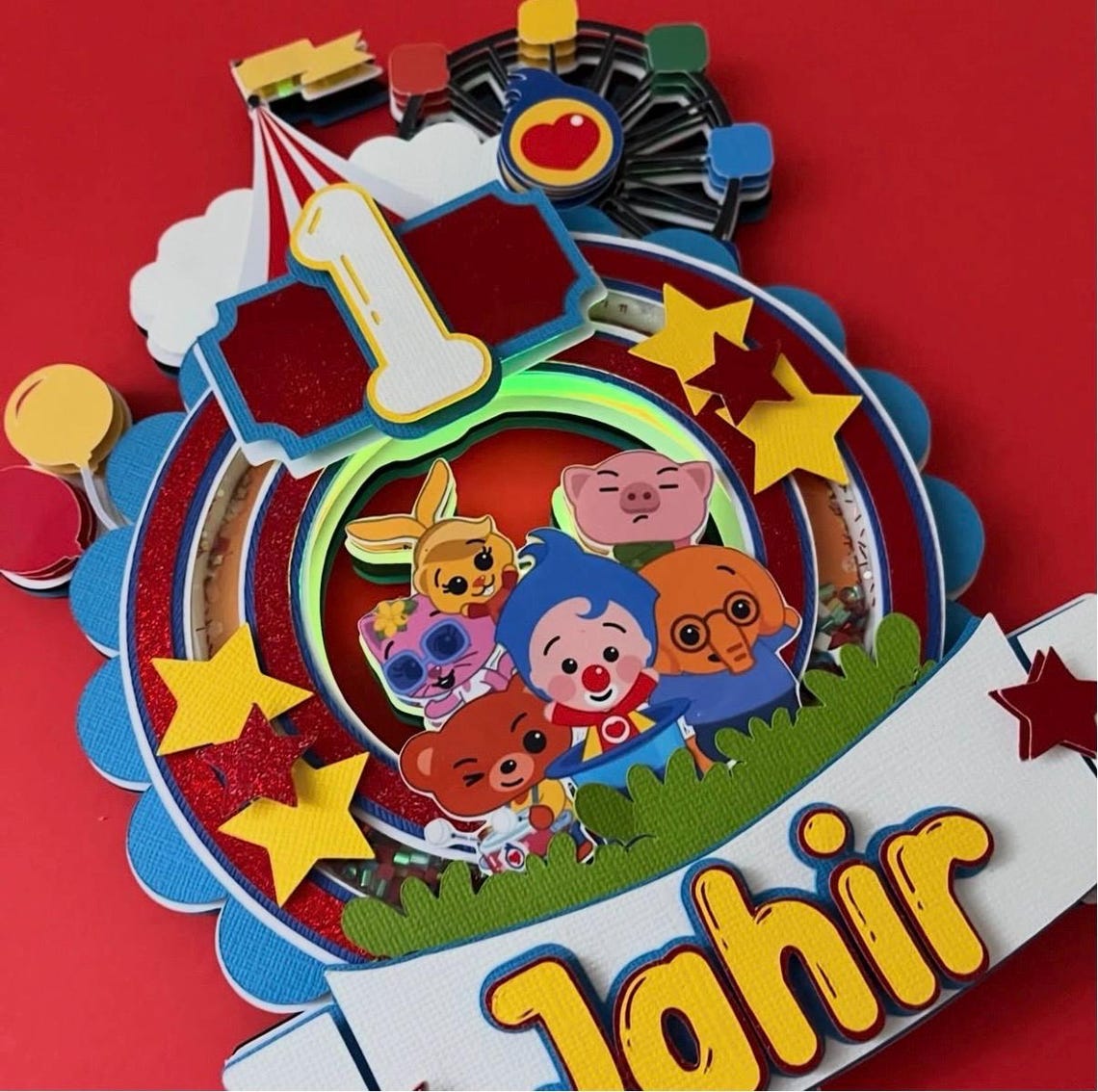 Plim Plim Shaker + Lights Cake Topper, Plim Plim Party Decor, Plim Plim ...