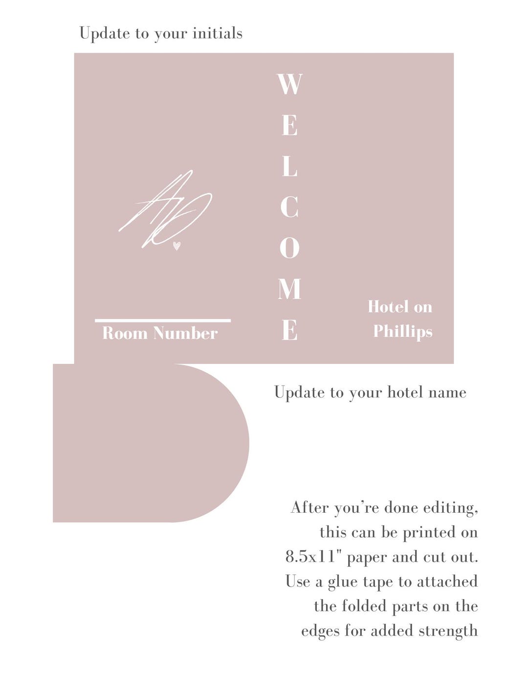 Custom Hotel Key Card Holders (digital Template) - Etsy