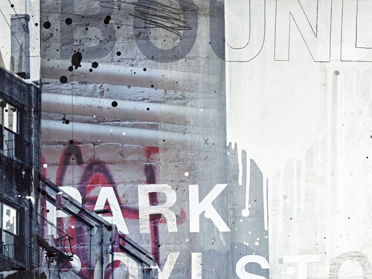 Inbound Boston Art Print Abstract Boston Skyline Mixed | Etsy