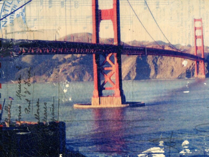 Golden Gate No. 2 Paper Print San Francisco California Mixed - Etsy