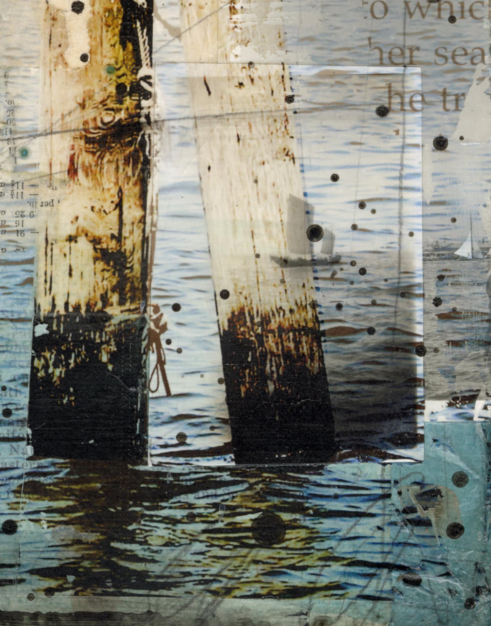 Low Tide Mixed Media Beach Art Print in 3 Sizes - Etsy