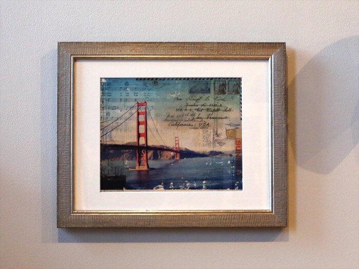 Golden Gate No. 2 paper print San Francisco California mixed | Etsy