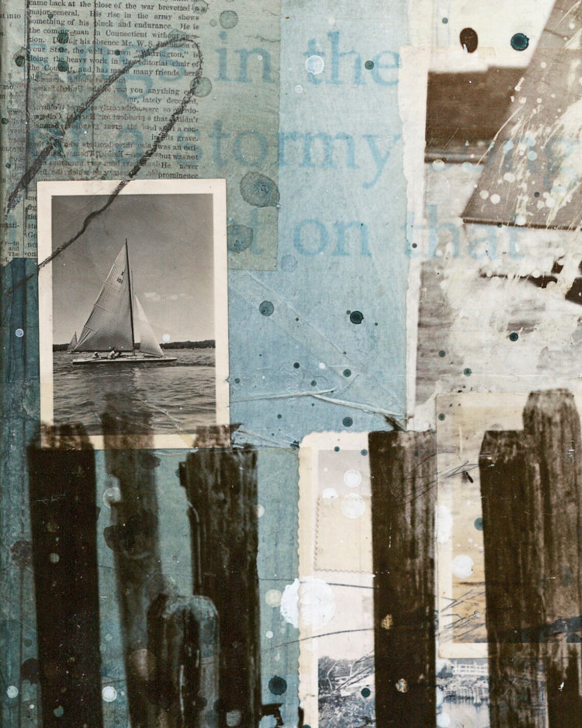 Fair Winds No. 2 Sailing Art Print Mixed Media Poster | Etsy