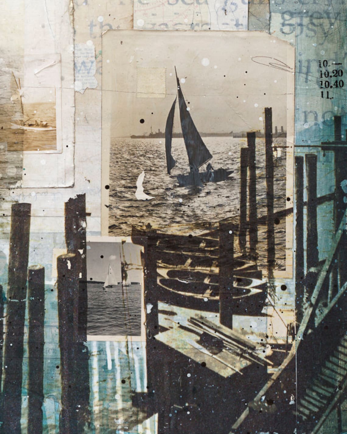 Fair Winds No. 1 Sailing Art Print Mixed Media Poster | Etsy