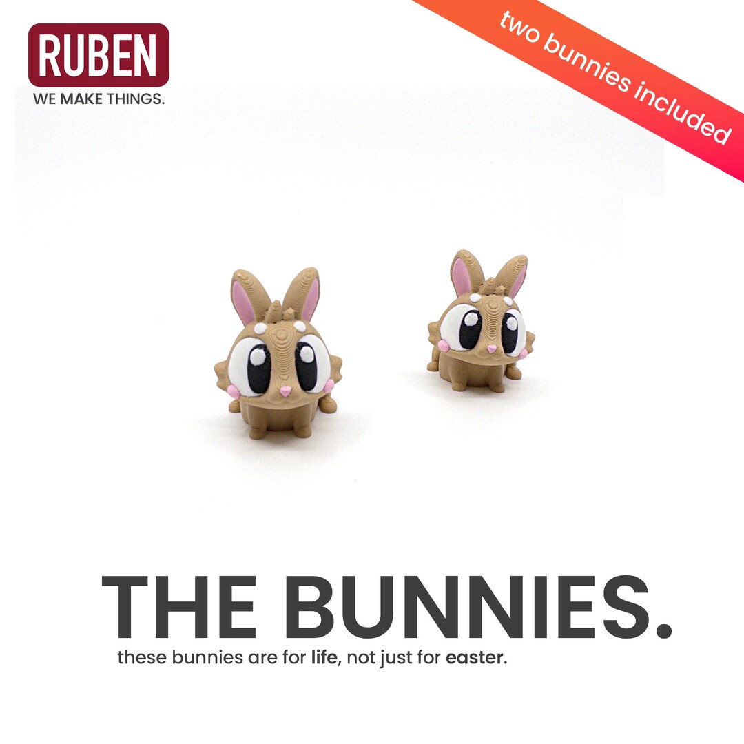 THE BUNNIES - 3D Printed Articulated Bunny Fidget Toy - Etsy
