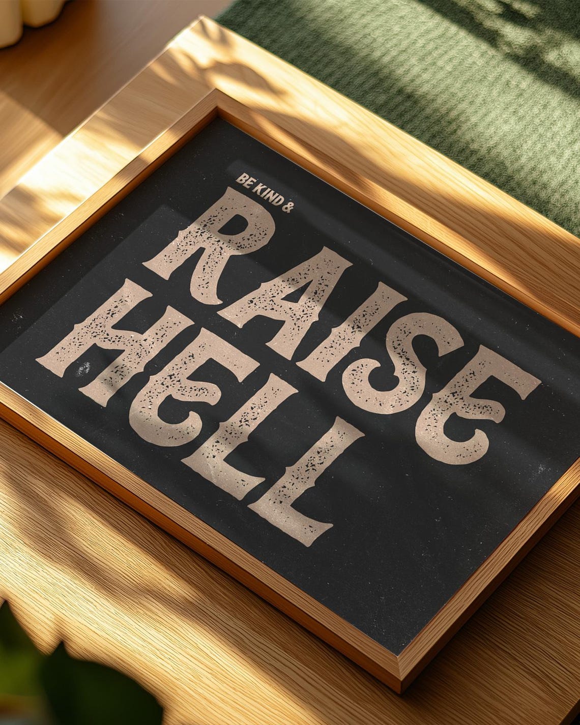 Be Kind and Raise Hell Wall Art Western Digital Print Download Rustic ...