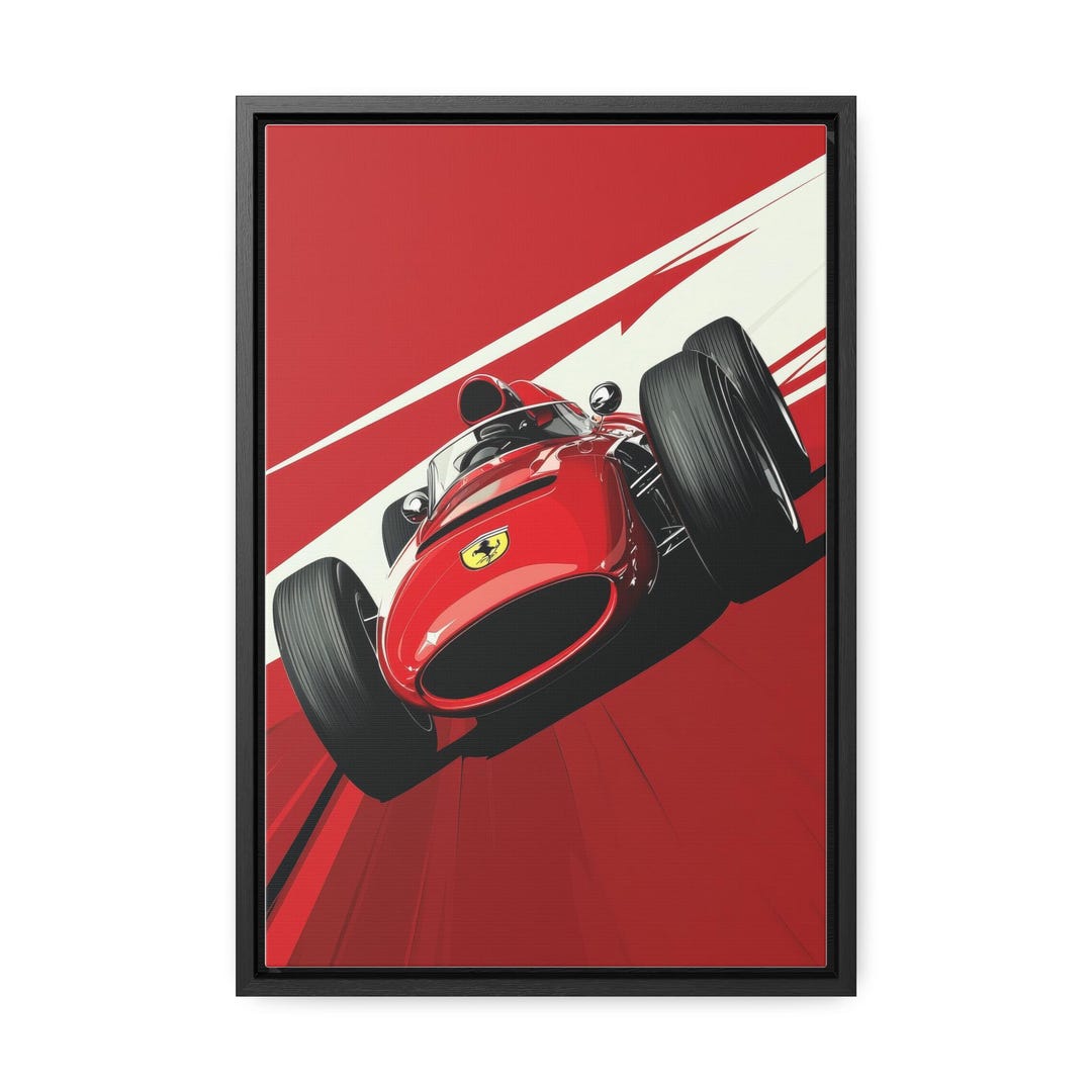 Vintage F1 Car Wall Art Racing Car Decor for Motorsport Fan F1 Racing ...