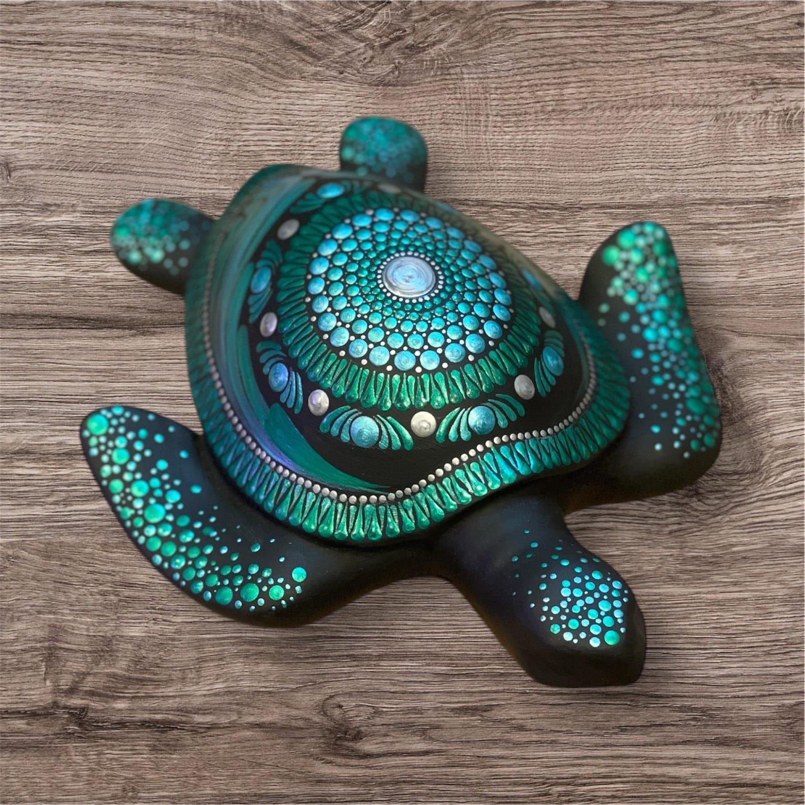 Mandala Art Stone - Sea Turtle Pair - Etsy