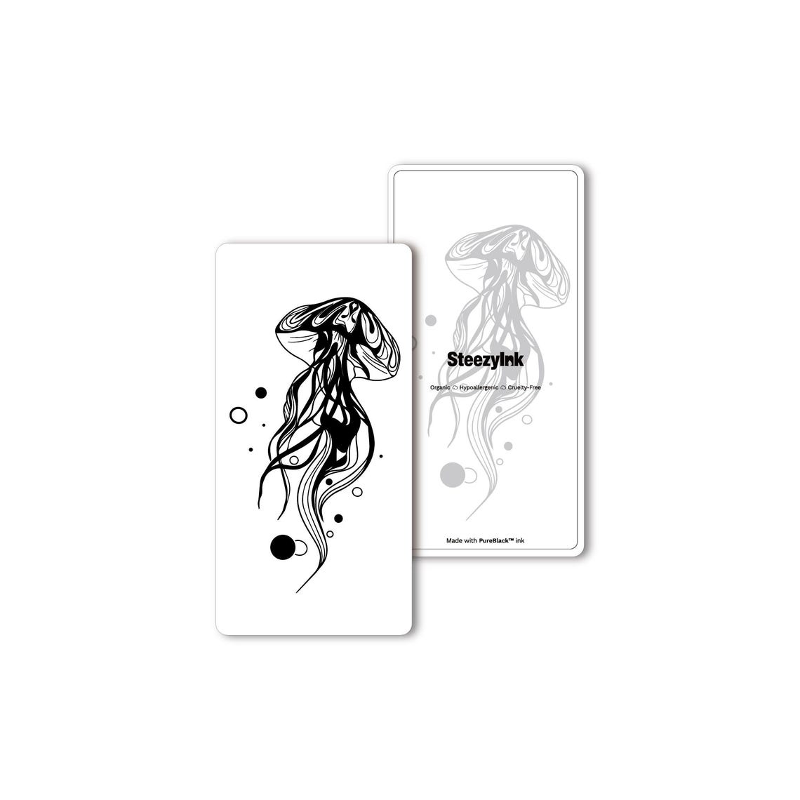 Steezyink Temporary Tattoo Ethereal Jellyfish Last Upto 2 Weeks 3 X 6 ...