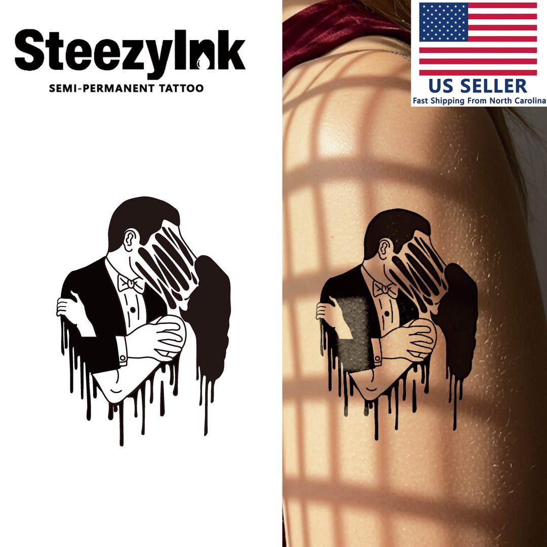 Steezyink Semi-permanent Tattoo Melting Embrace Last Upto 2 Weeks 3 X 6 ...